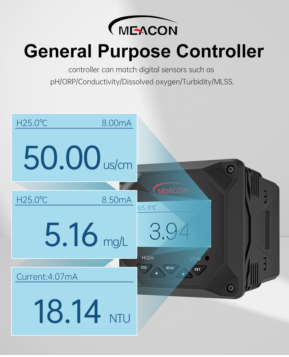 SUP-DC2000 Universal pH meter supplier - Meacon Co.,Ltd